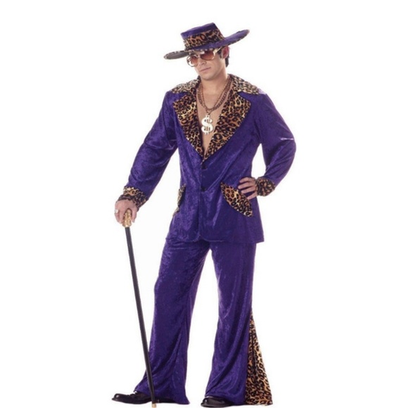 California Costume | Suits & Blazers | Purple Velvet Pimp Halloween ...